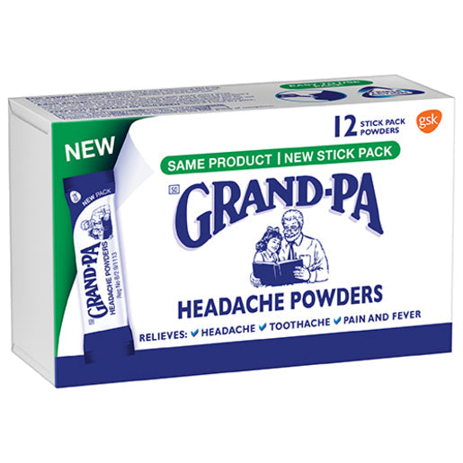Grandpa Headache Powders 12/Box – Atlantic Medical Supplies cc