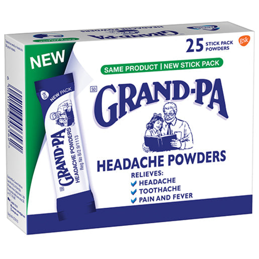 Grandpa Headache Powders 25/Box – Atlantic Medical Supplies cc